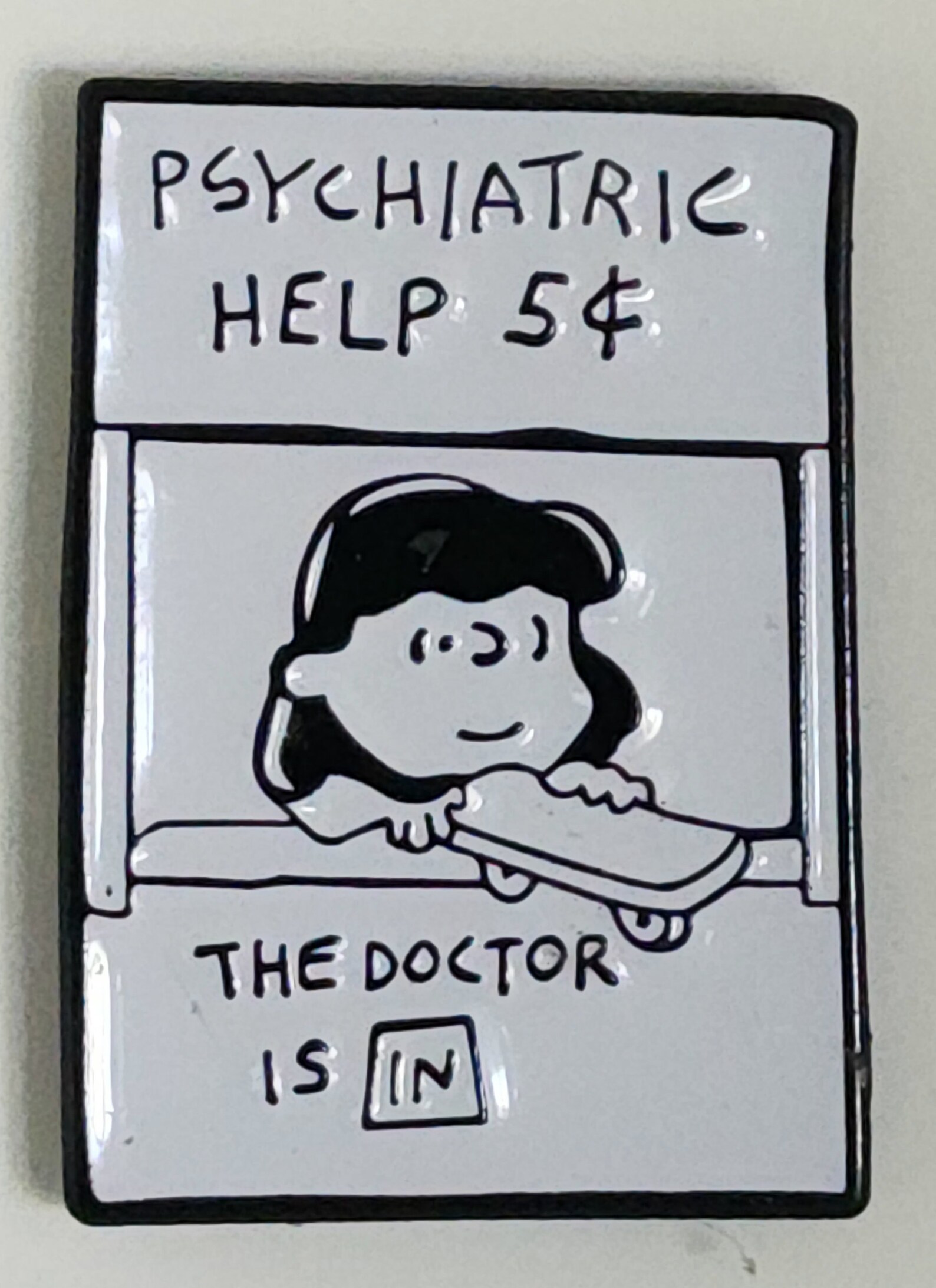 SNOOPY Peanuts LUCY Doctor is in (flat) - Handcrafted Needle Minder - Etsy