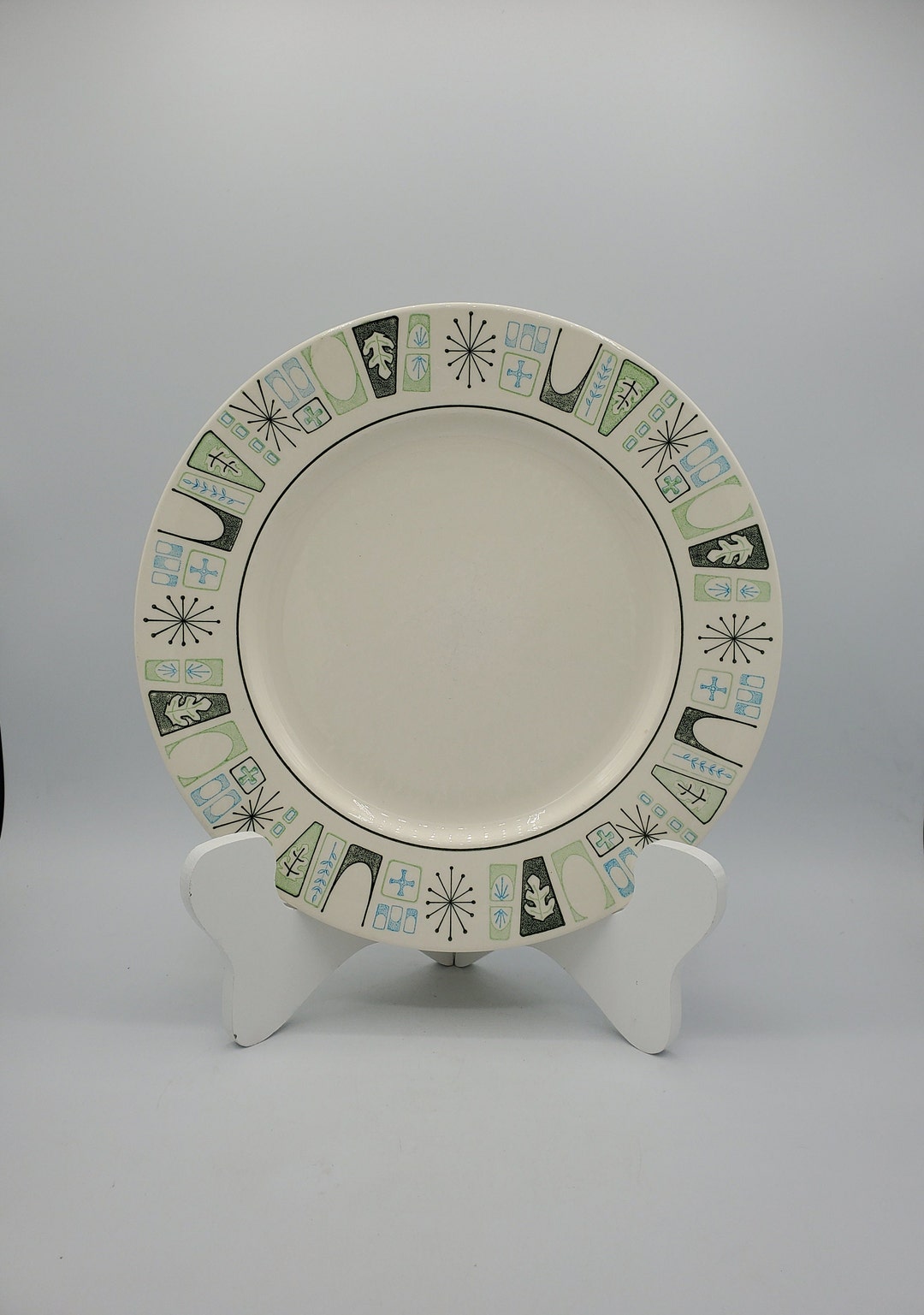 MCM Atomic Starburst Taylorstone by Cathay 10 1/2 Dinner Plate - Etsy