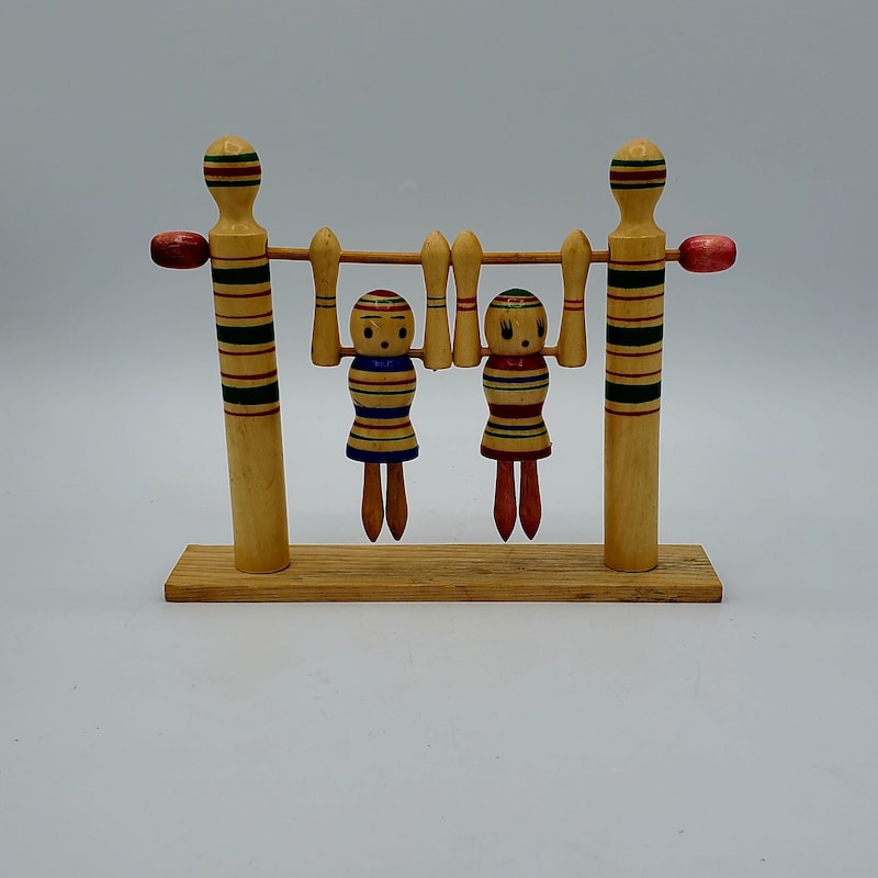 Wooden Acrobat Toy - Etsy