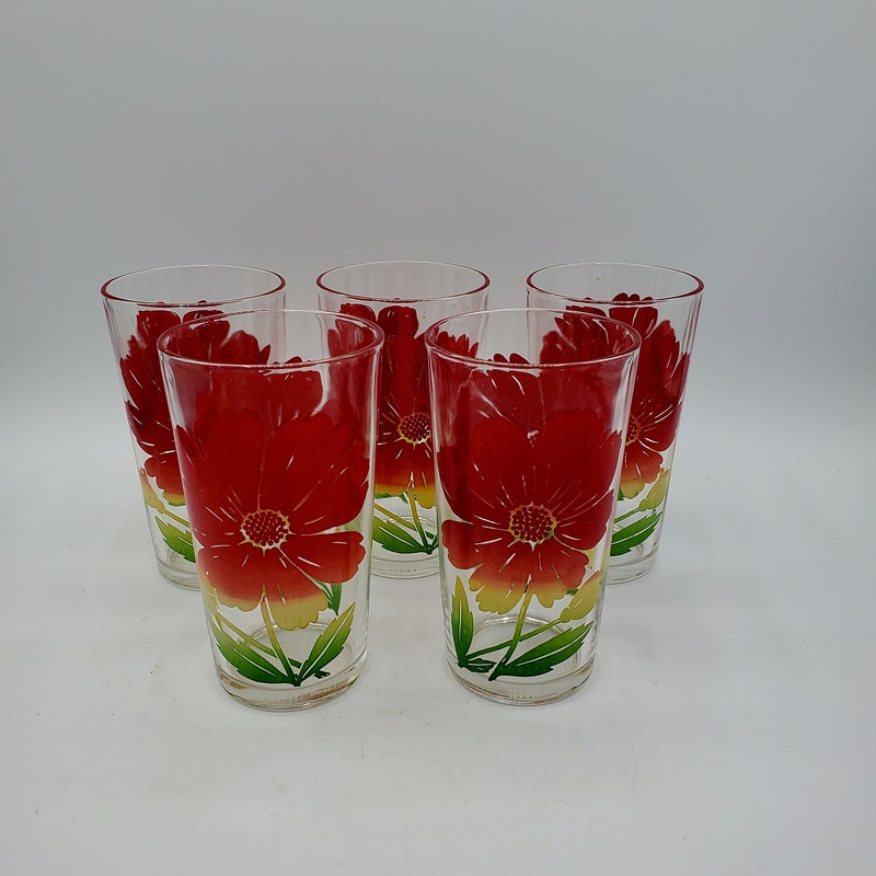 Bright Red Glasses - Etsy