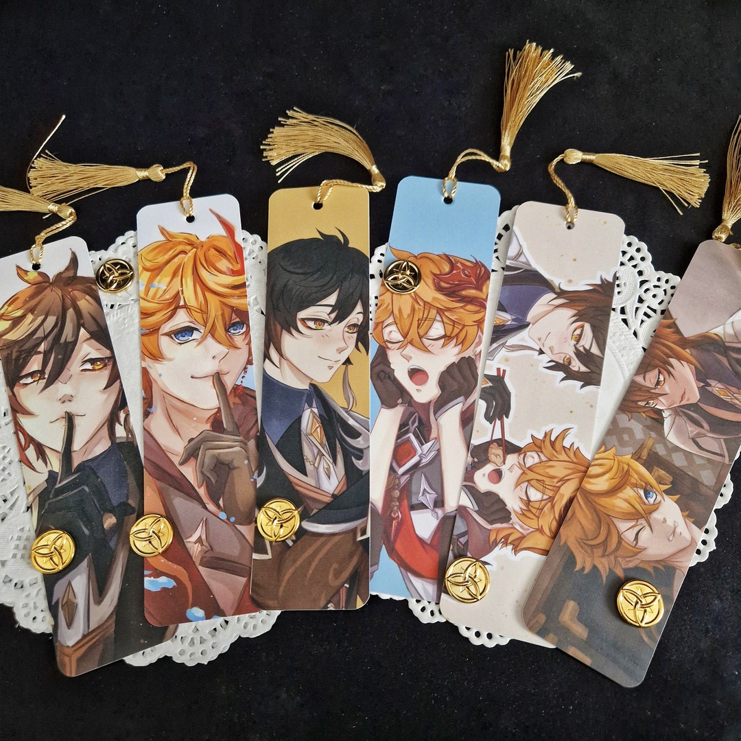 Tartaglia and Zhongli Bookmarks Tartali , Chili , Zhongchi Edition - Etsy