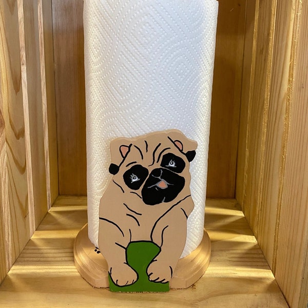Pug Toilet Paper Holder - Etsy
