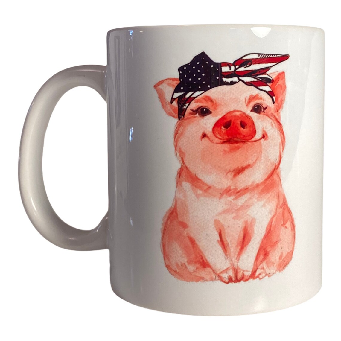 Patriot Pig Ceramic Coffee Mug 11oz - Etsy