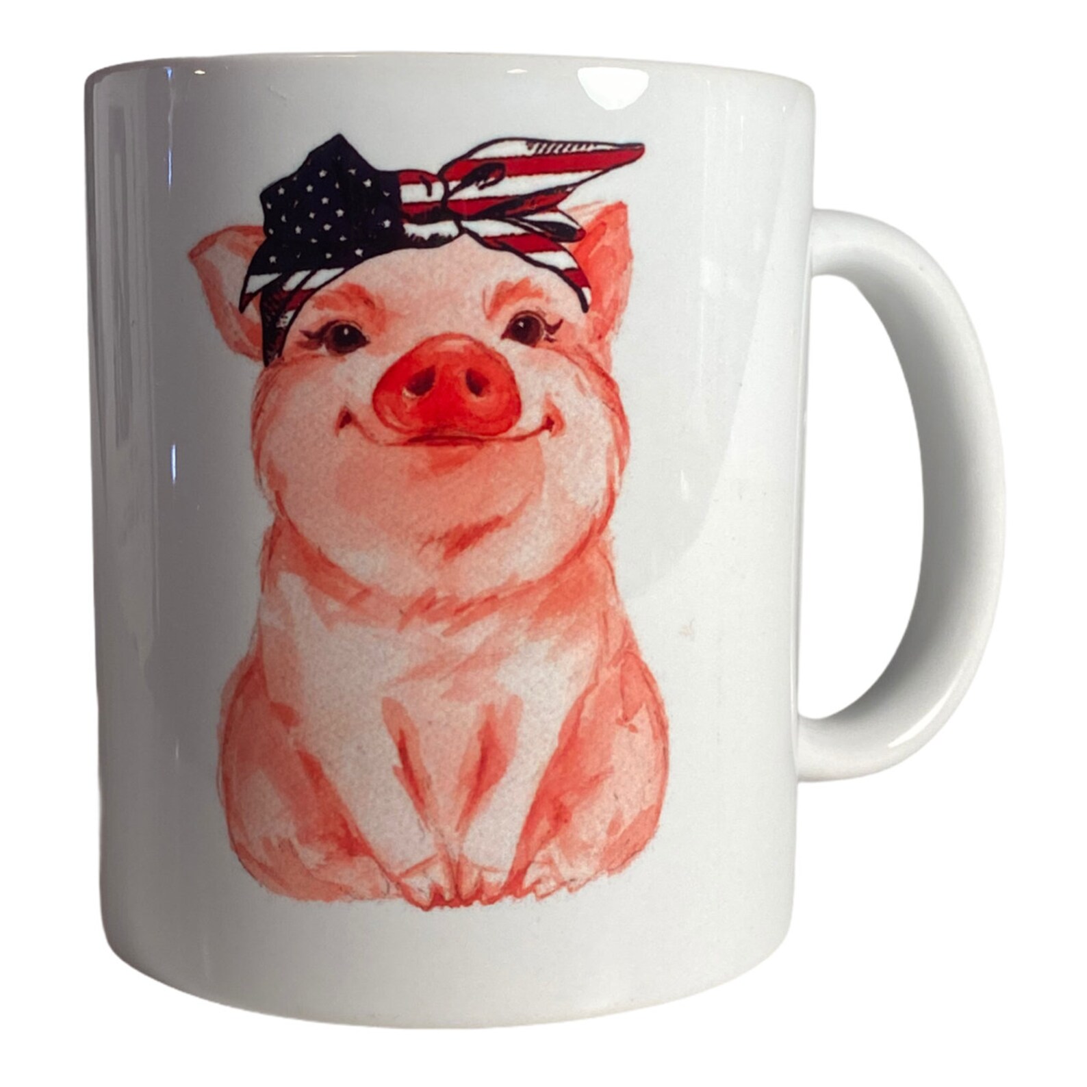 Patriot Pig Ceramic Coffee Mug 11oz - Etsy