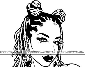 Home Improvement Sista Wearing Bantu Knots Shopping Shopping Bags Dress ...