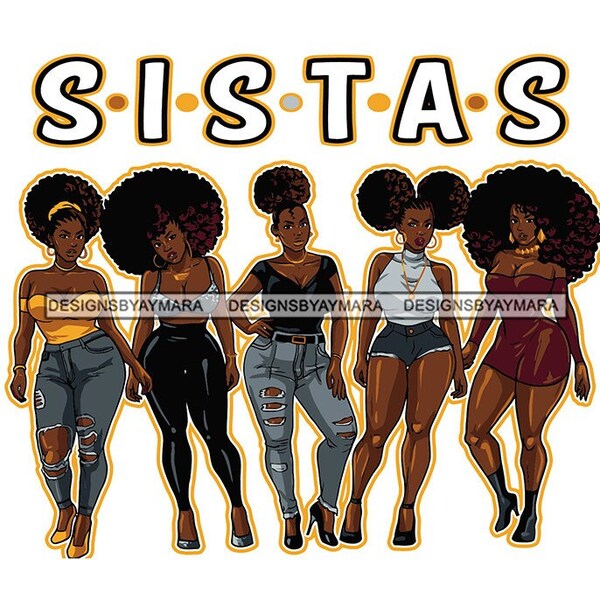 Five Sistas Png - Etsy