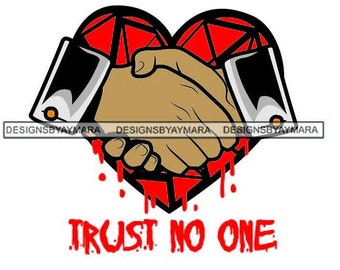 Trust No One Png - Etsy