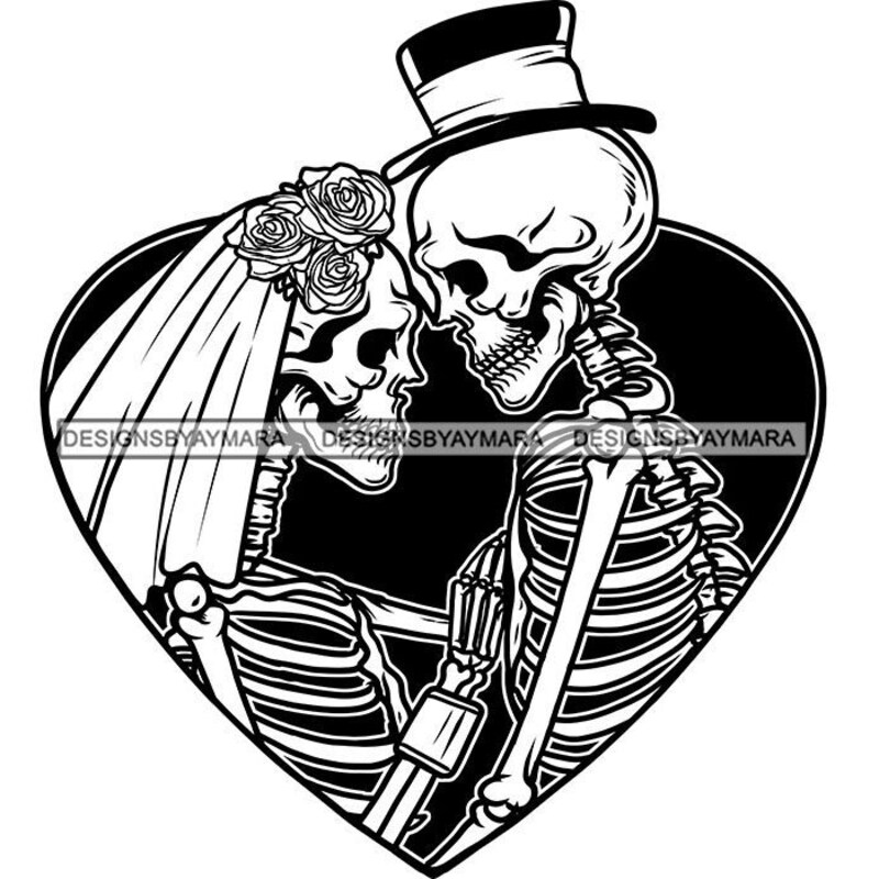 Skeleton Bride Groom - Etsy