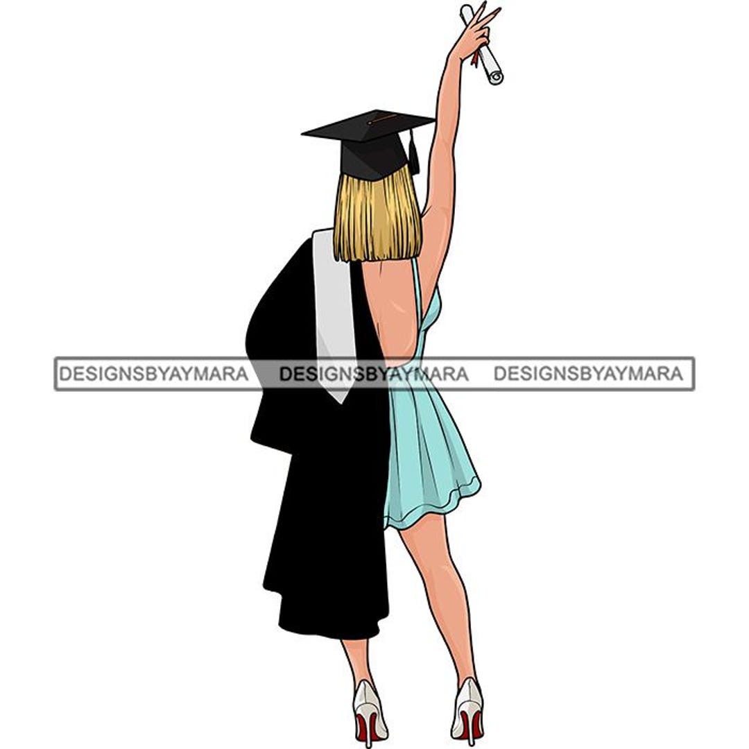 Graduation Ceremony Student Cap Gown Diploma Awarding Grad Achievement ...