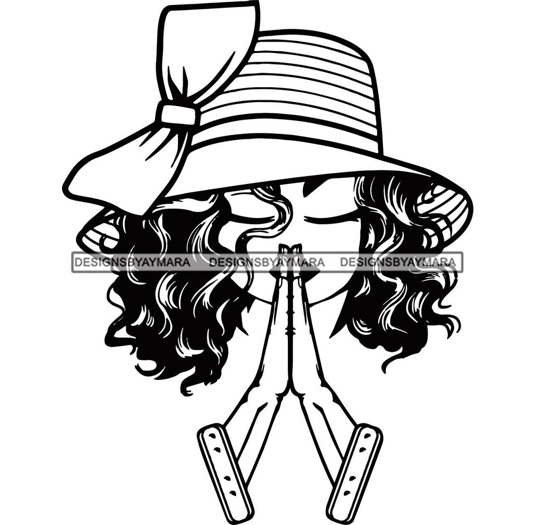 Beautiful Woman Praying Classy Hat Church Lady Begging Pray Prayers God ...