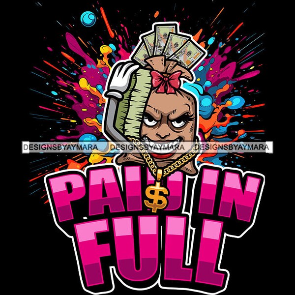 Paid in Full Characters Svg - Etsy