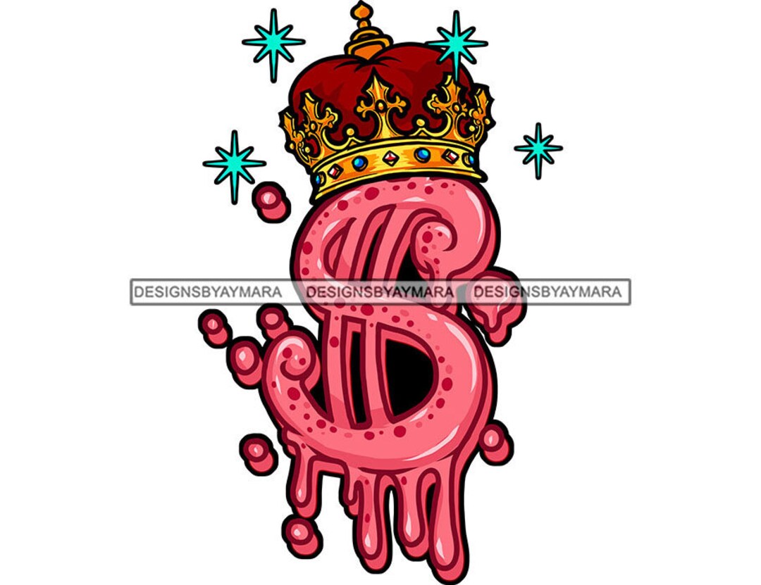 Pink Money Sign Queen Crown Cash Dollar Hustle Hustler Grind Grinding ...