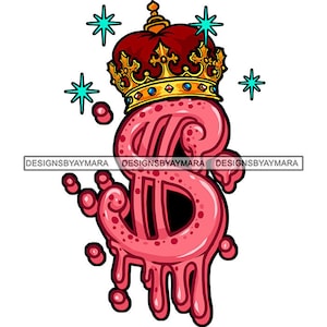 Pink Money Sign Queen Crown Cash Dollar Hustle Hustler Grind Grinding ...
