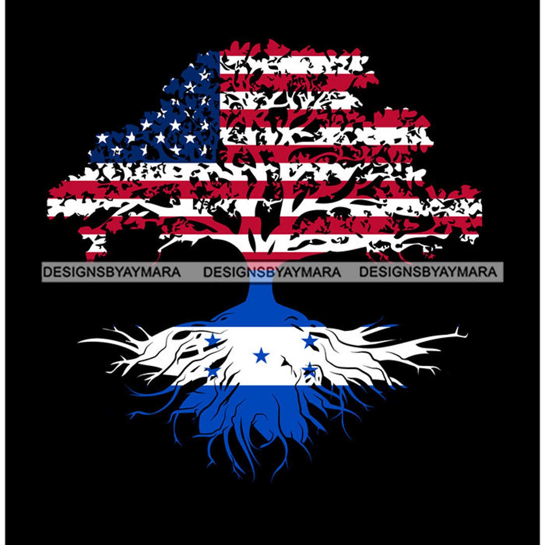 Honduras Tree Root Flag Flags United States USA Country National ...