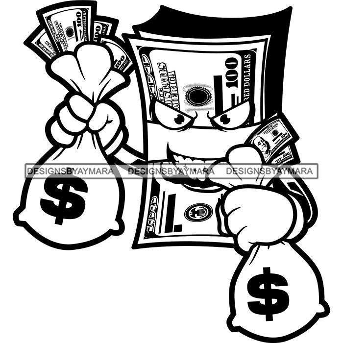 Cartoon Dollar Bill Clipart