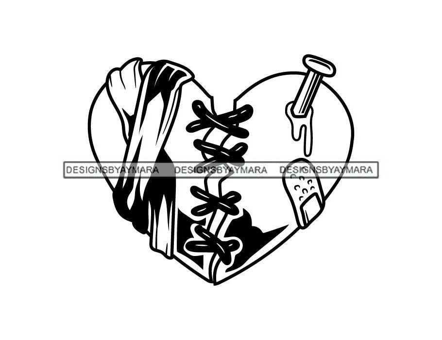 Broken Heart With Stitches Shirts