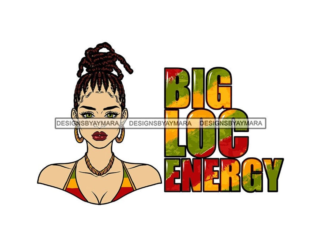 Big Loc Energy White Woman Female Dread Locs Hairstyle Bun Ponytail ...