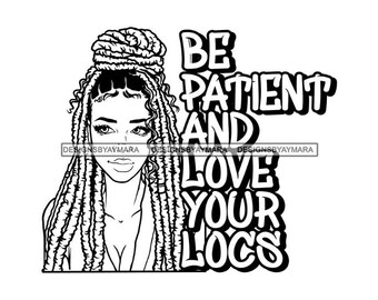 Locs Coloring Page - Etsy