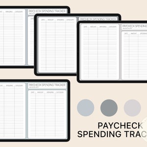 Digital Budget Tracker, Bill Tracker Worksheet, Digital Tracker ...