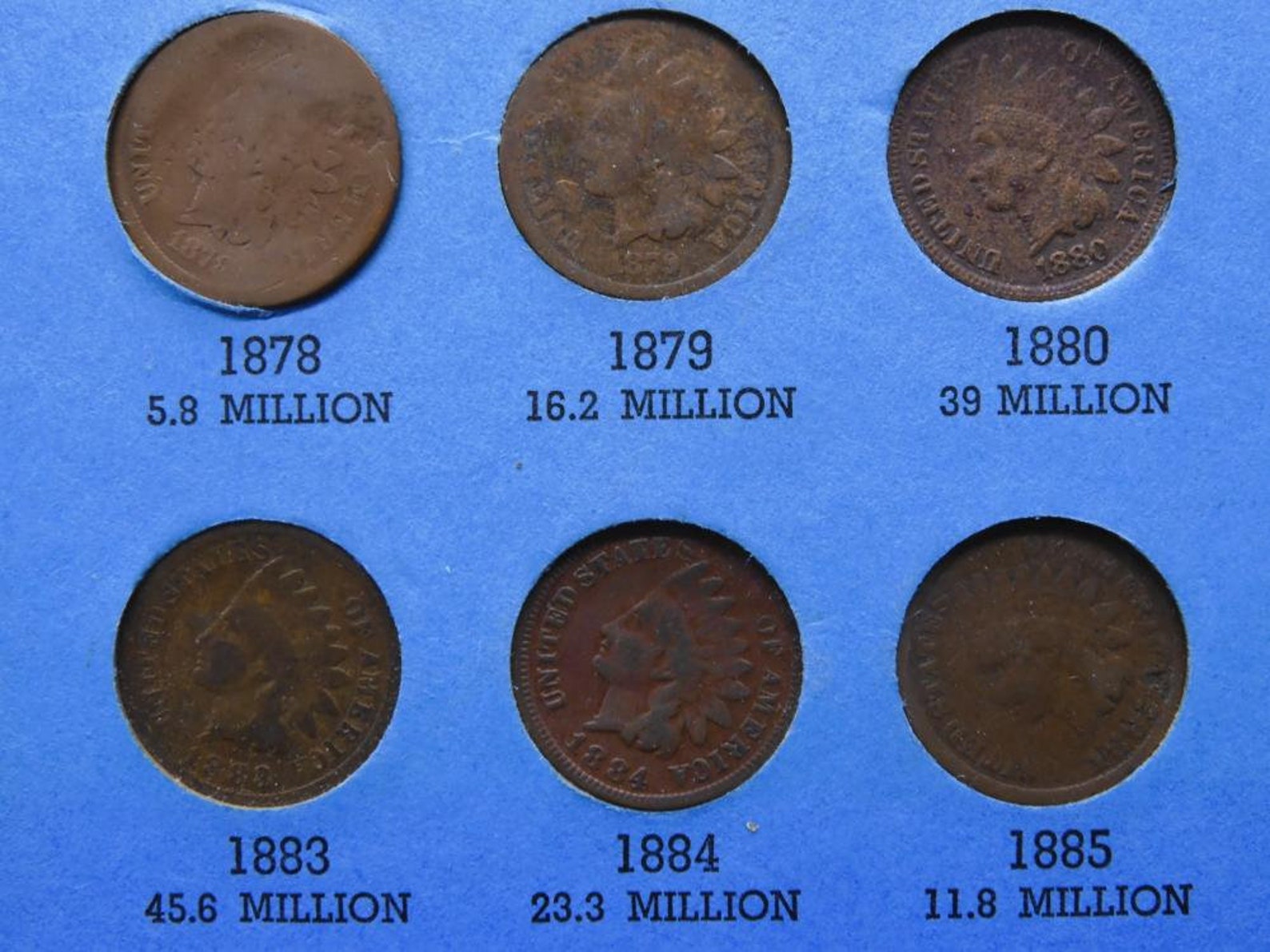 Whitman's Indian Head Penny Folder 46 Old Coins 1859 to - Etsy