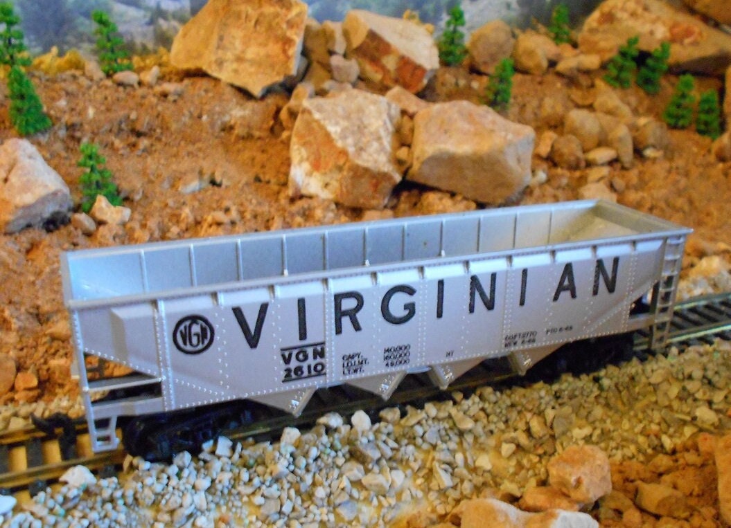 HO Scale: Tyco Virginian Open Hopper Car for Model Railroad - Etsy