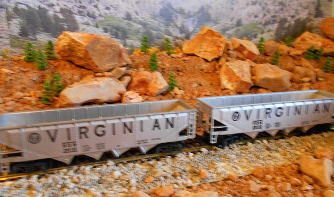 HO Scale: Tyco Virginian Open Hopper Car for Model Railroad - Etsy