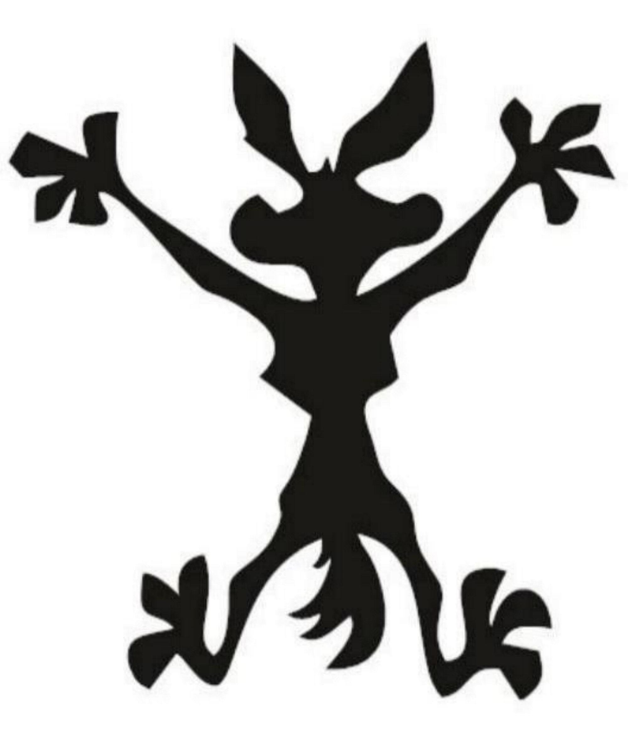 Wile E Coyote Help Vinyl Decal 6 Free Shipping - Etsy