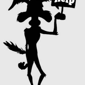 Wile E Coyote Splat W/cracks Vinyl Decal 6 Free - Etsy UK
