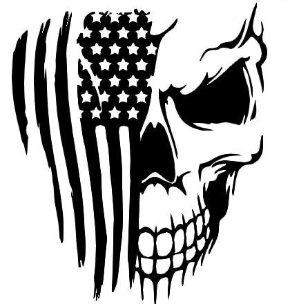 Skull Flag Vinyl Decal Free Shipping - Etsy