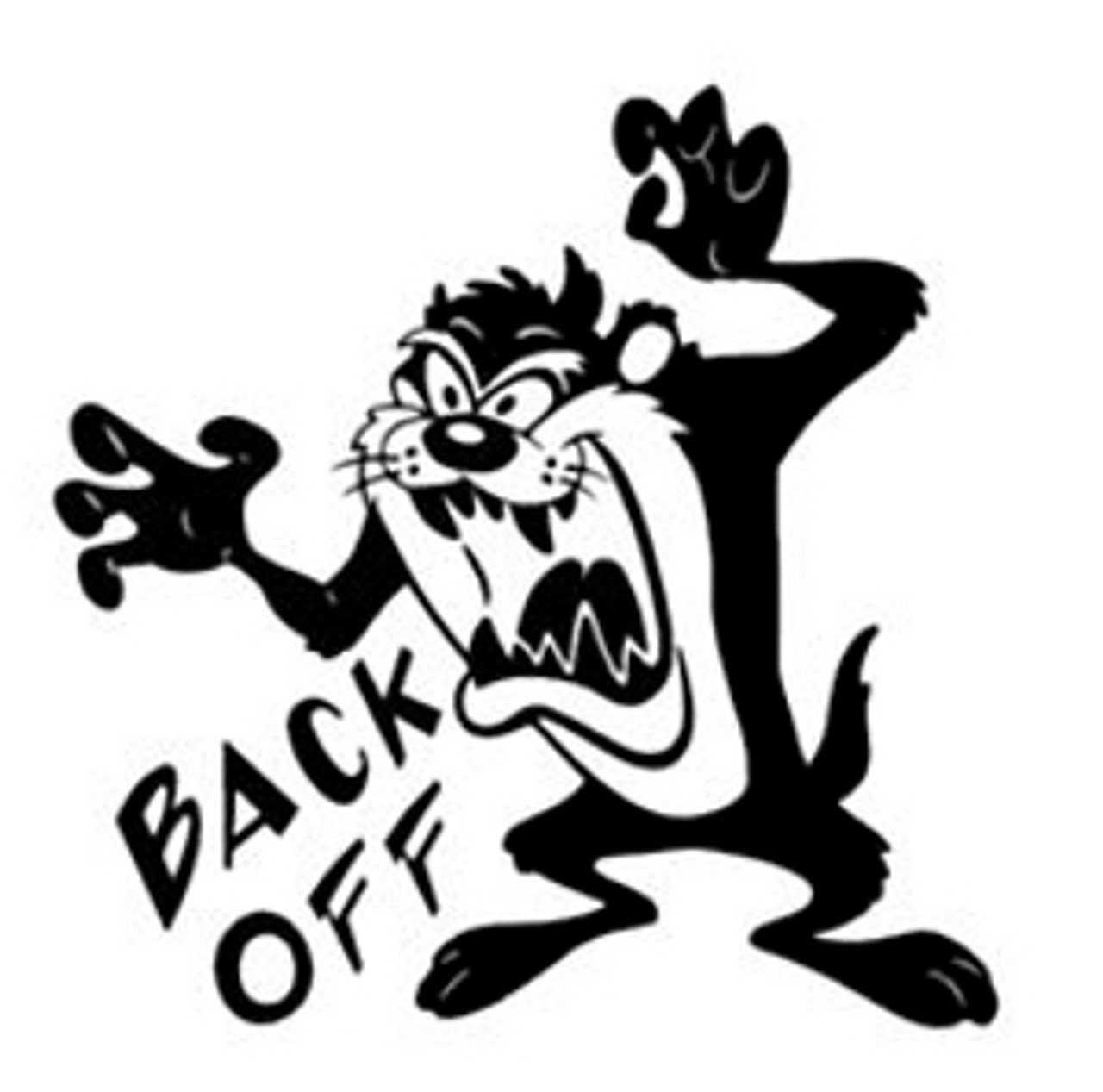 Back off Cartoon Devil Vinyl Decal Free Shipping - Etsy