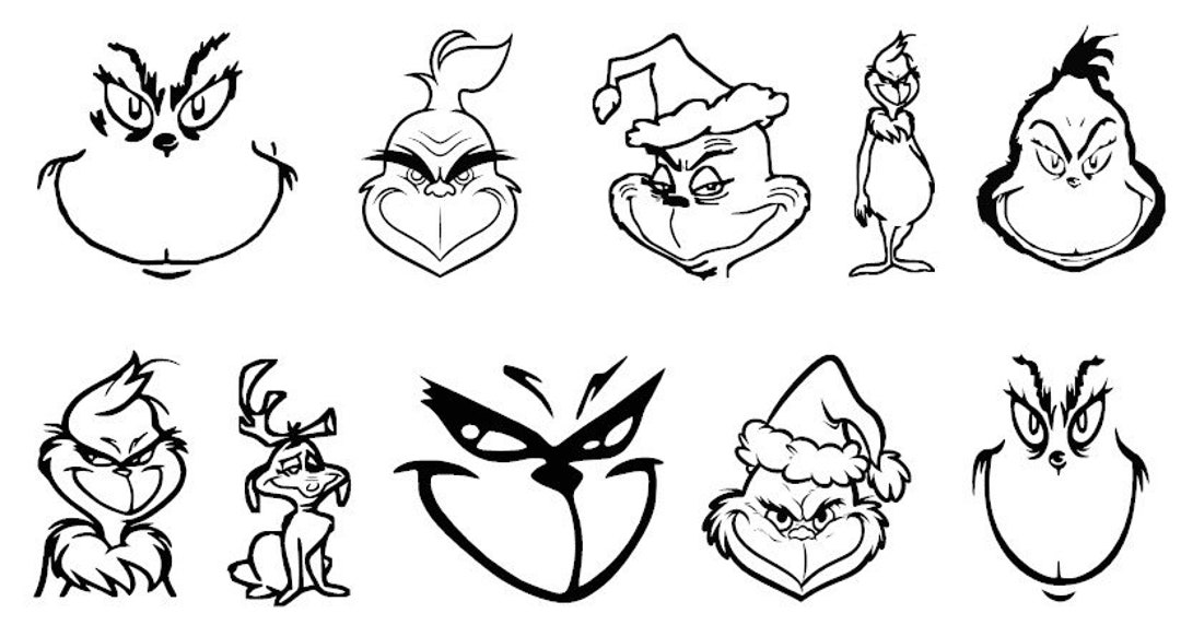 10 Different GRINCH DECALS *** Free Shipping *** - Etsy