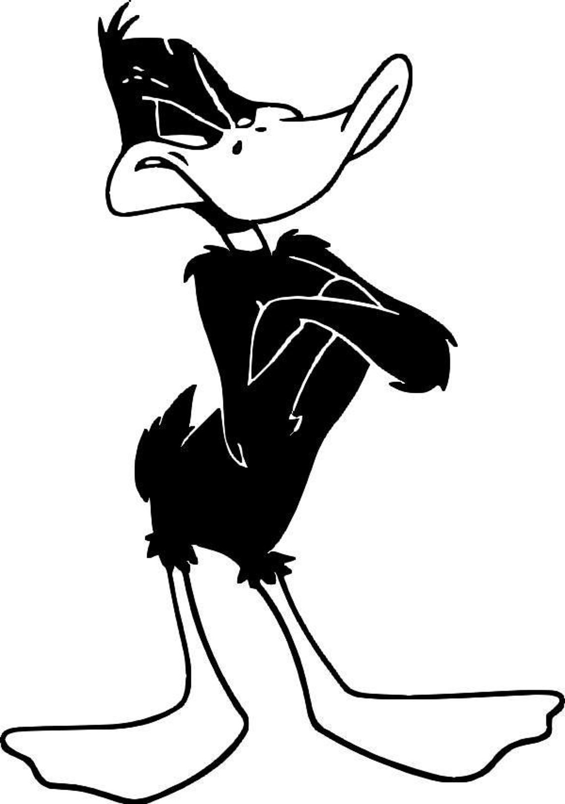 Cartoon Duck With Attitude Vinyl Decal Free Shipping - Etsy