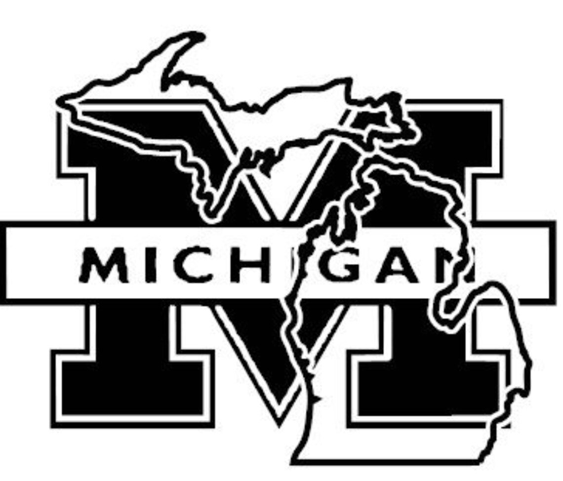 Michigan ( MICHIGAN ) Outlined Decal *** Free Shipping *** - Etsy