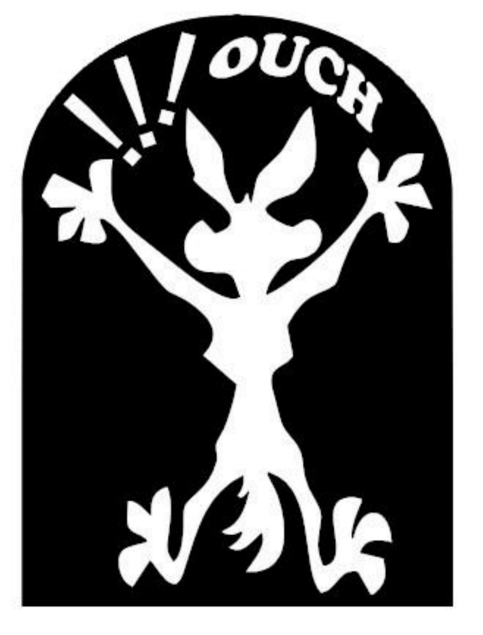 Wile E Coyote Help Vinyl Decal 6 Free Shipping - Etsy