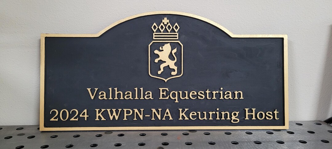 Hand Painted Equestrian Event Plaque, Custom Sponsor Sign, Baltic Birch ...