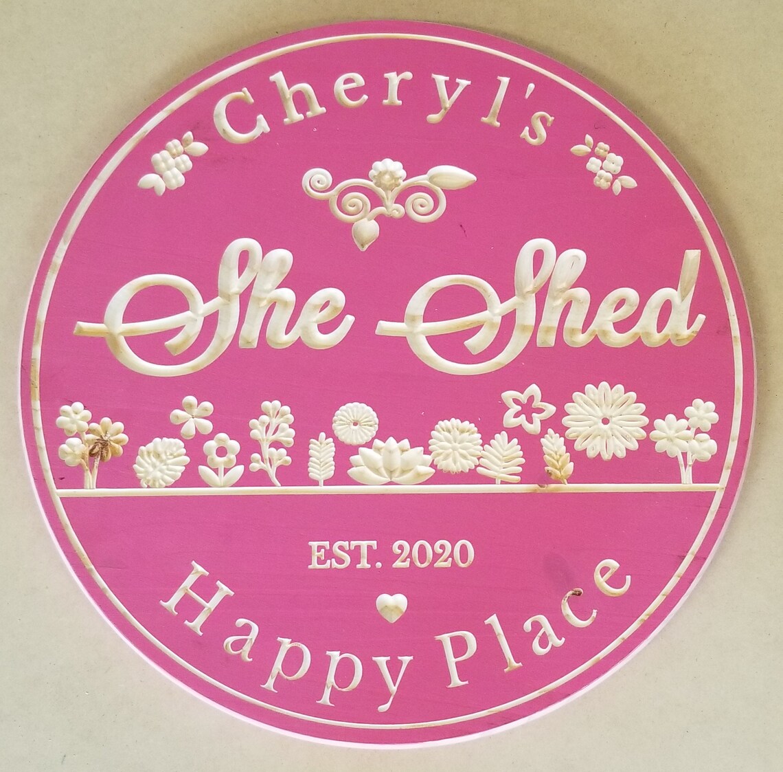She-shed Personalized Sign, Carved Wood Signs, She-shed Sign, Shed ...