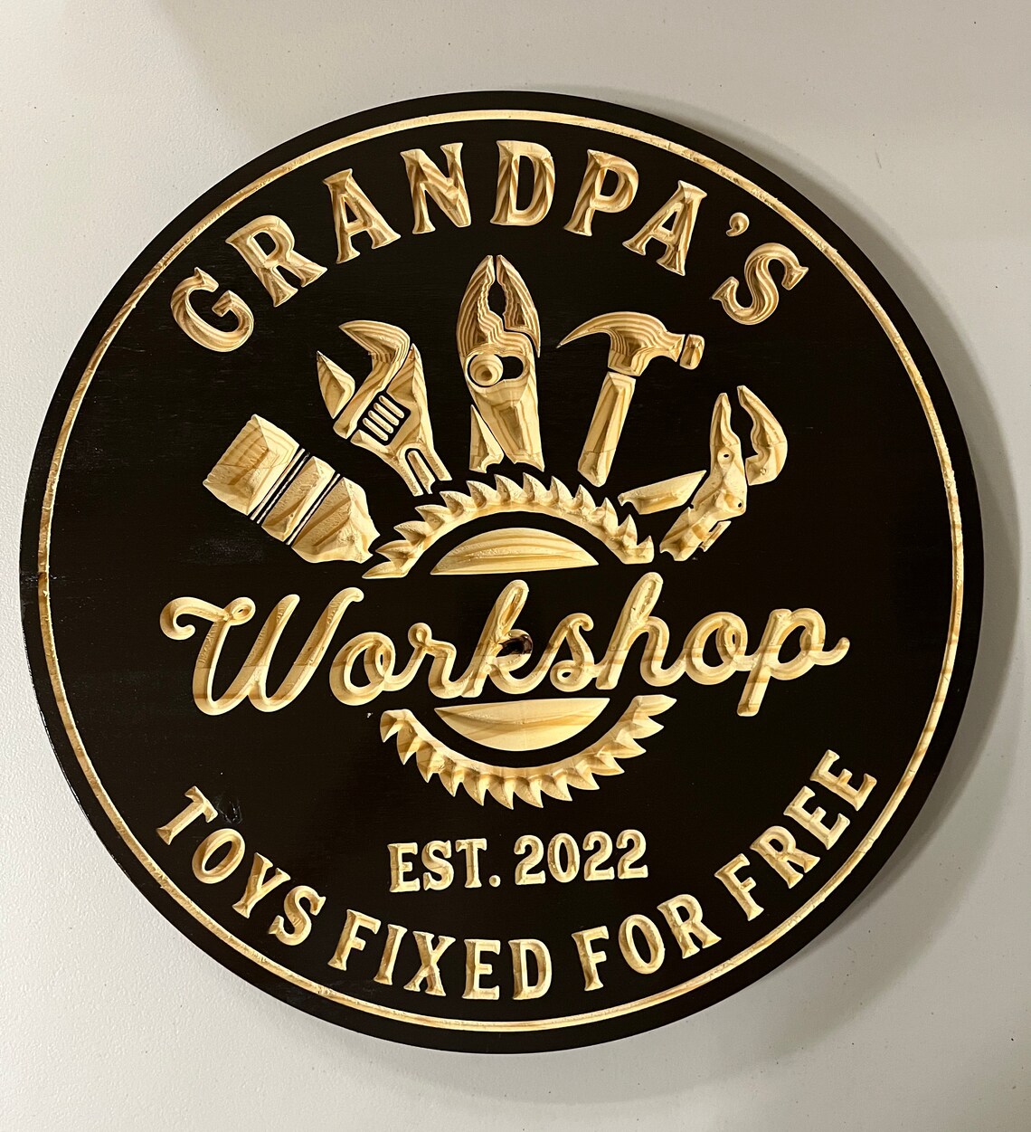 Workshop Sign Tools Signs Personalized Garage Sign Hobby - Etsy