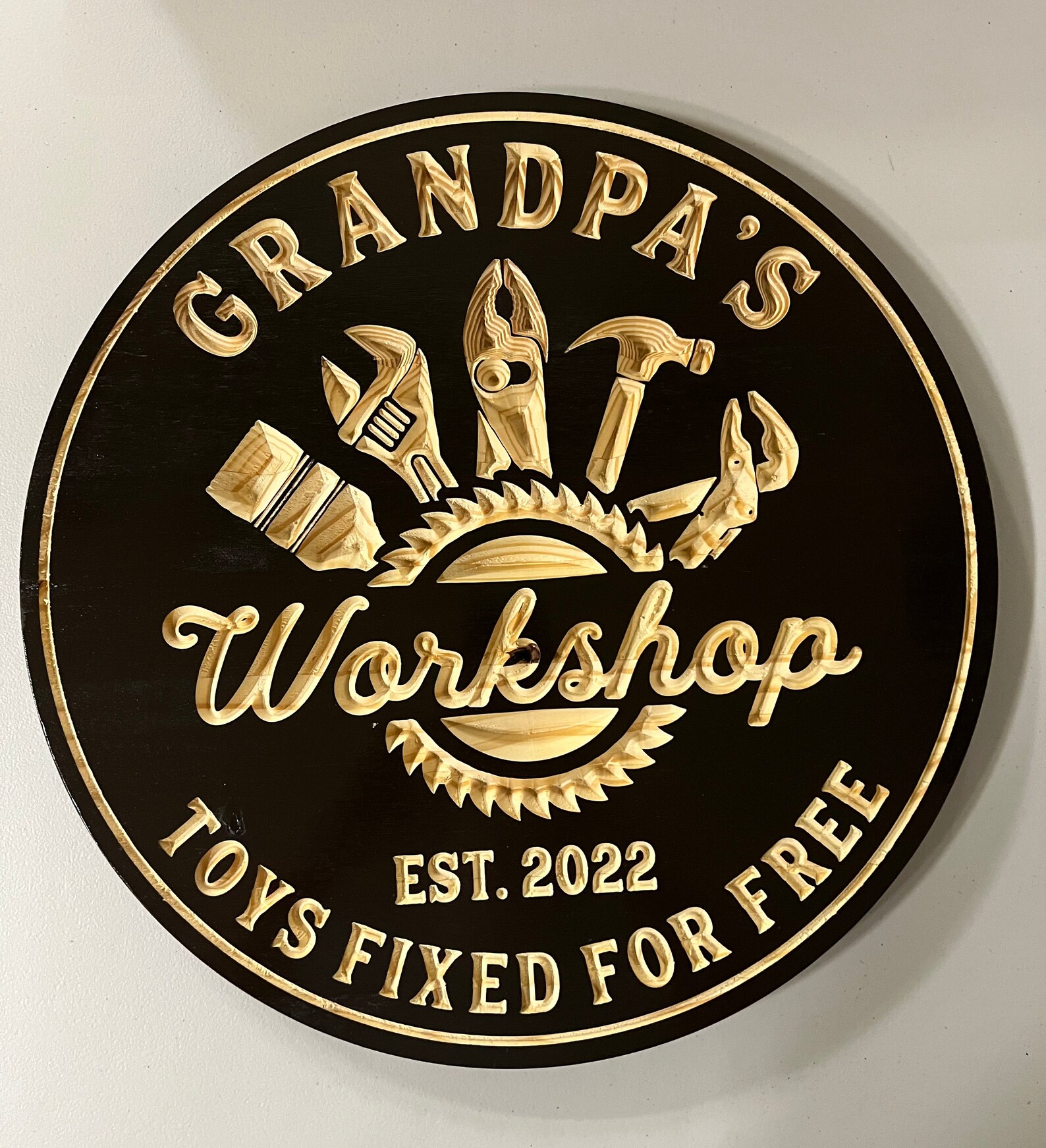 Workshop Sign Tools Signs Personalized Garage Sign Hobby - Etsy