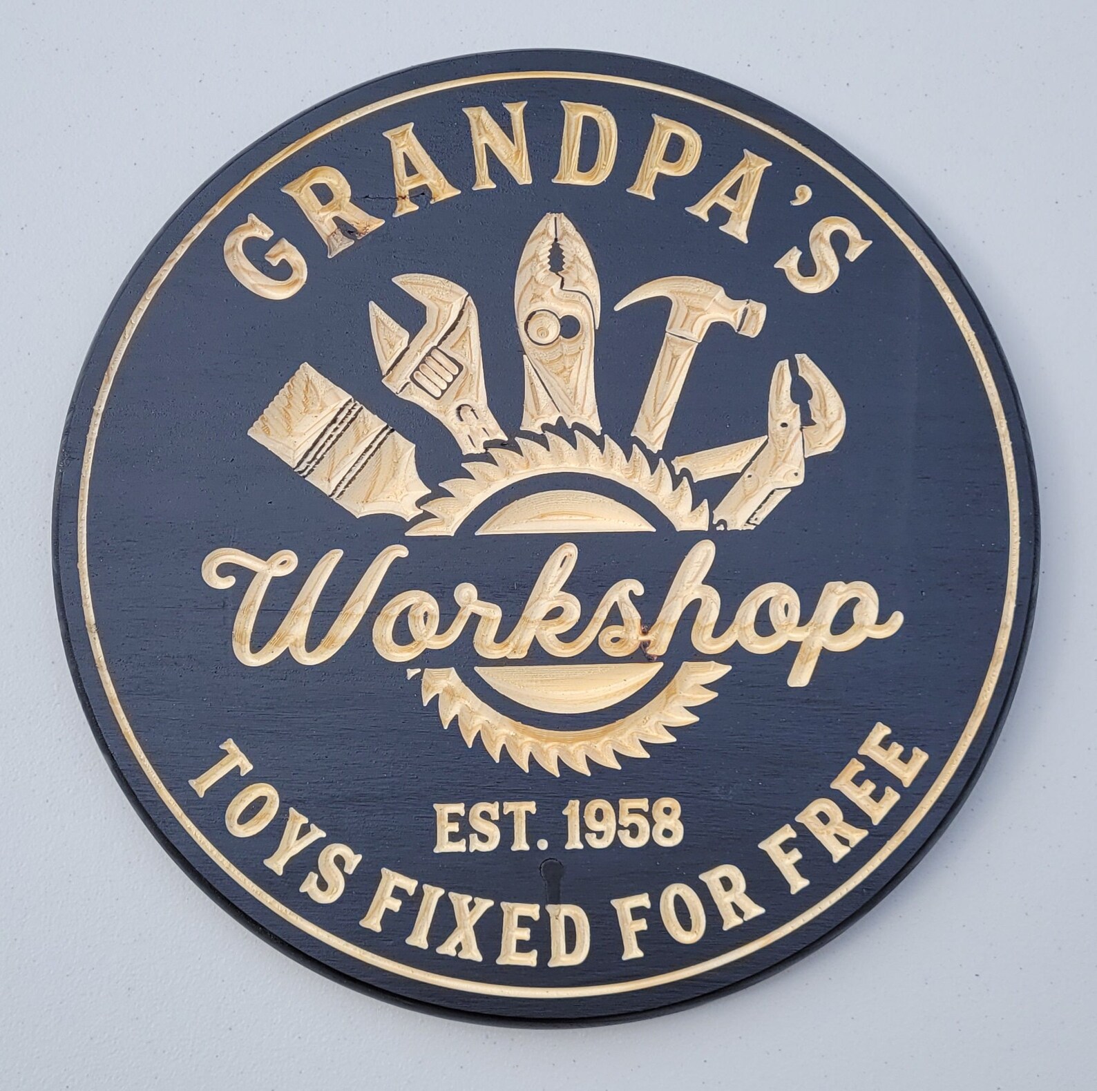 Workshop Sign Tools Signs Personalized Garage Sign Hobby - Etsy