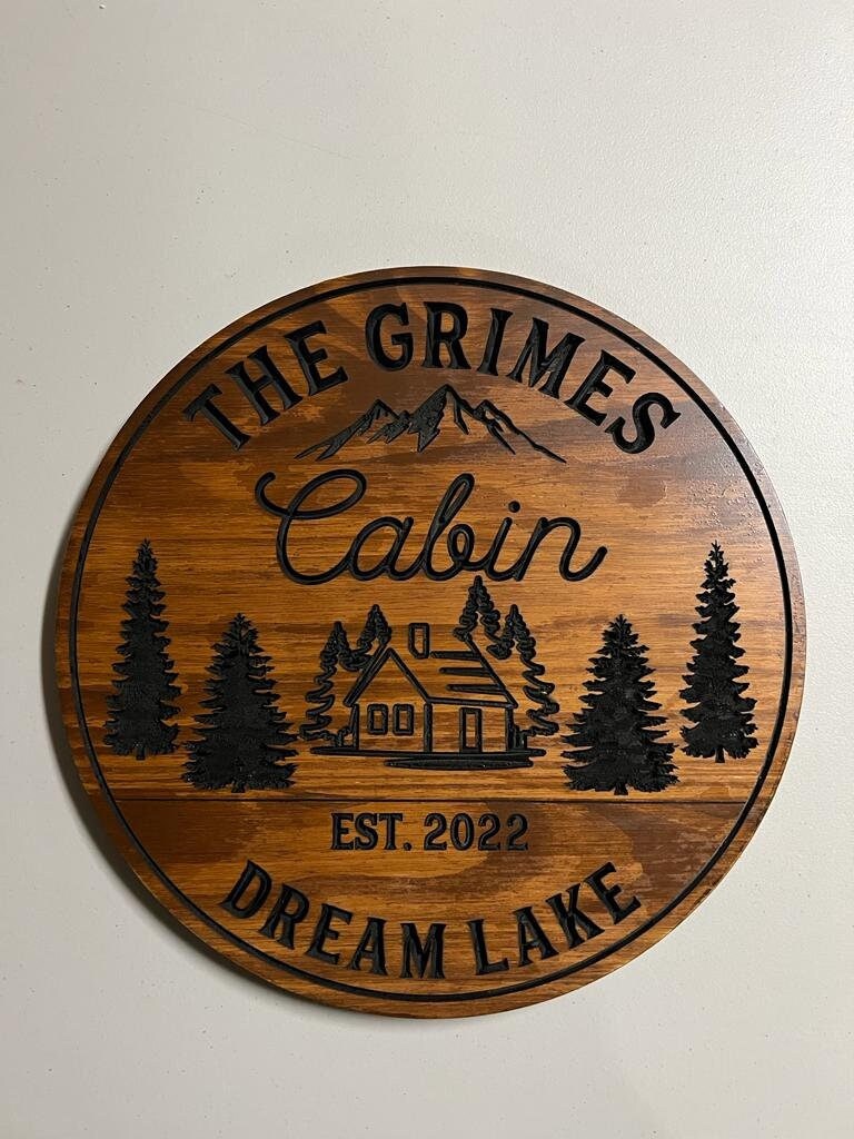 Cabin Sign Lodge Decor Lake House. Beach House Personalized - Etsy