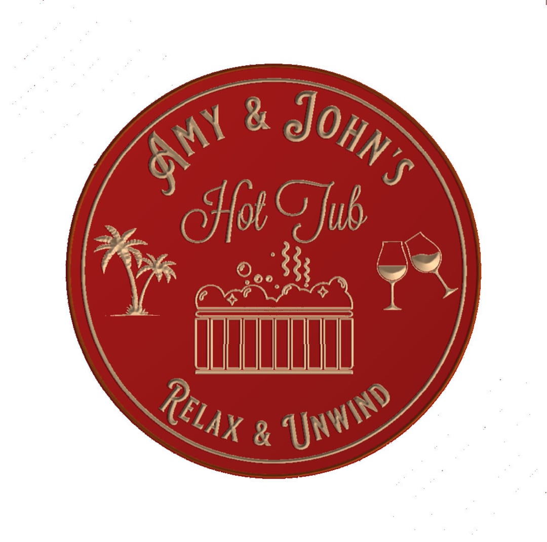 Personalized Hot Tub Sign, Hot Tub Decor, Jacuzzi Sign, Hot Tub Decor ...