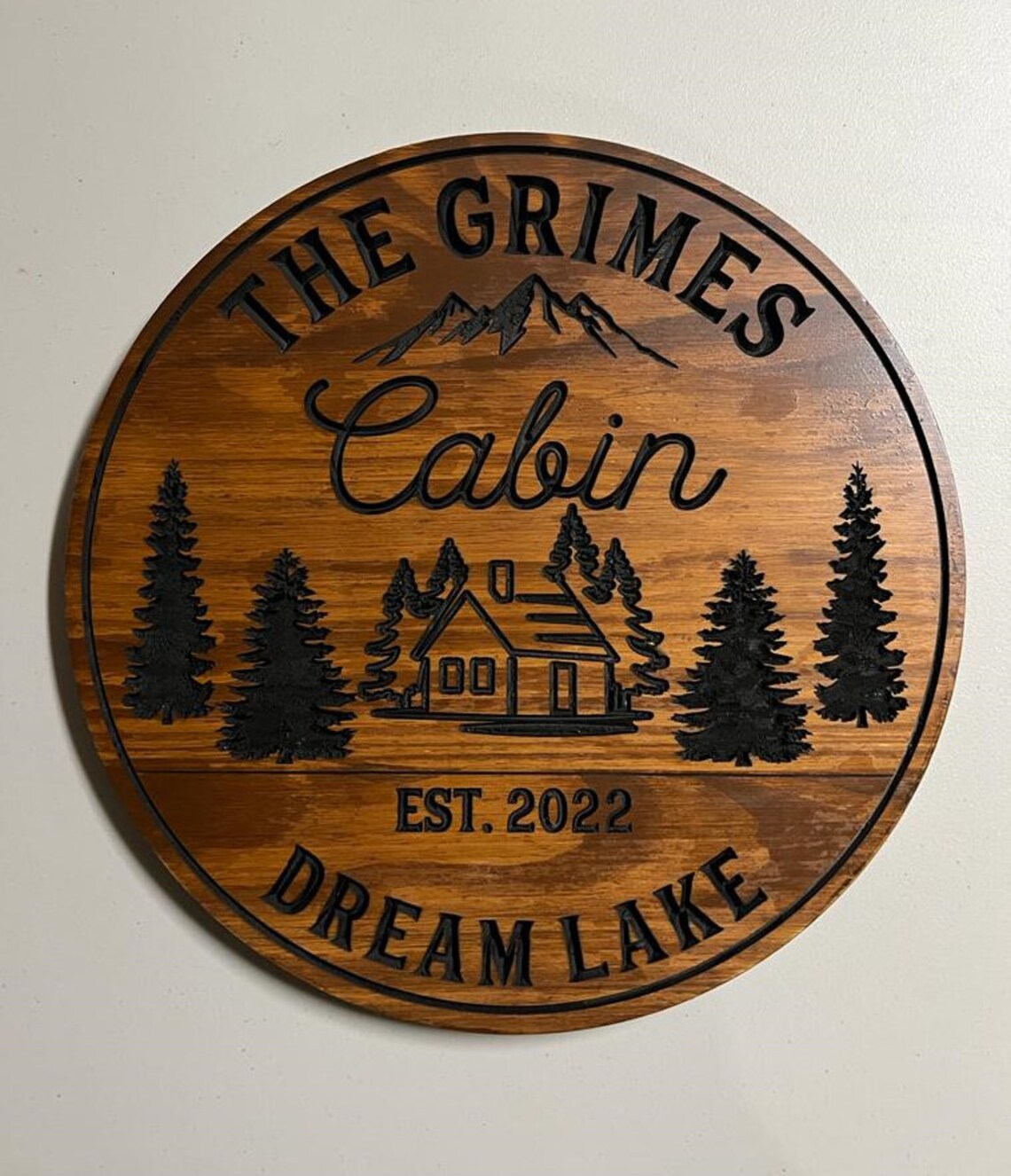 Cabin Sign, Lodge Decor, Lake House. Beach House, Personalized Sign ...