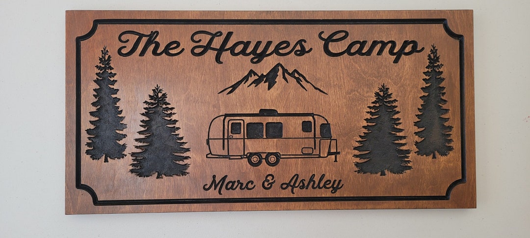 Personalized RV Sign, Camp Signs, Travel Trailer, Camper, Motorhome ...