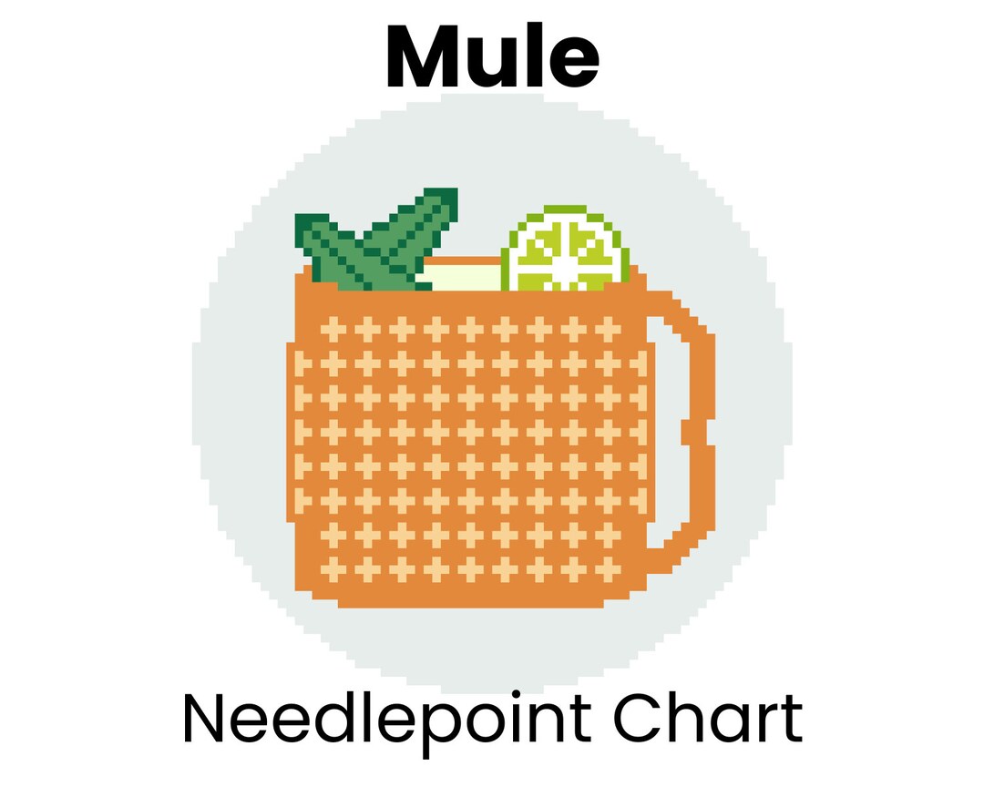 Mule Needlepoint Chart - Etsy