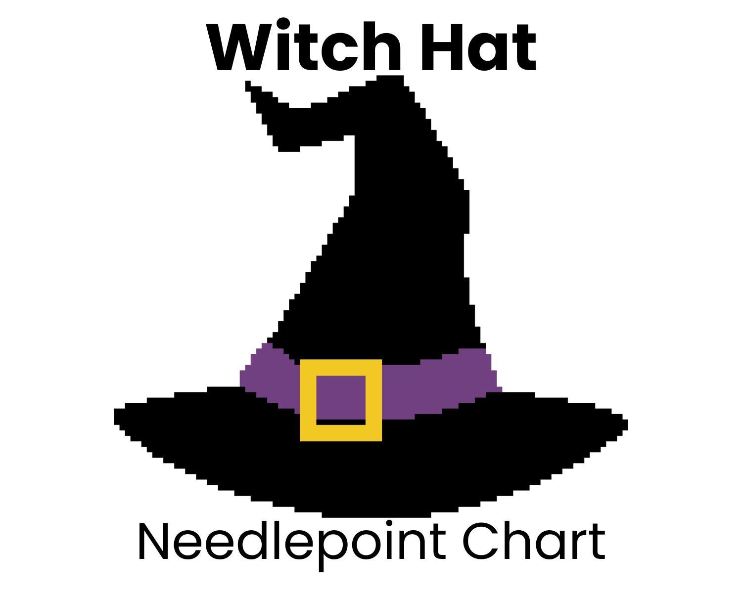 Witch Hat Needlepoint Chart - Etsy