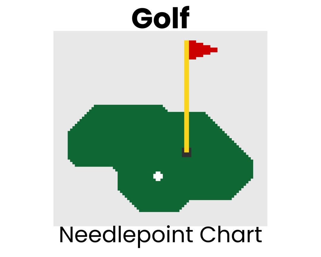 Golf Needlepoint Chart - Etsy