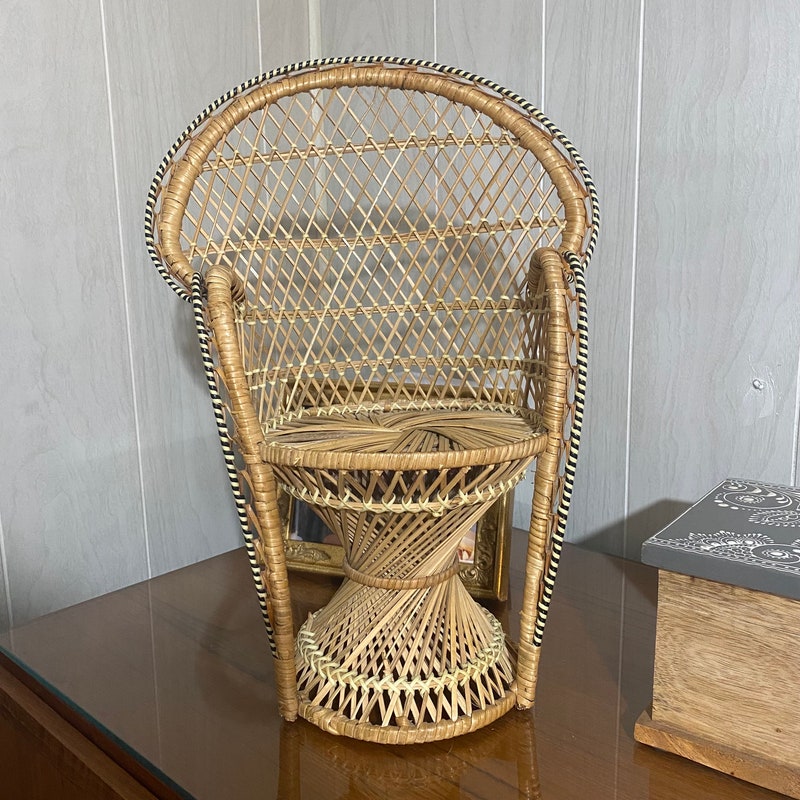 Rattan Fan Chair - Etsy