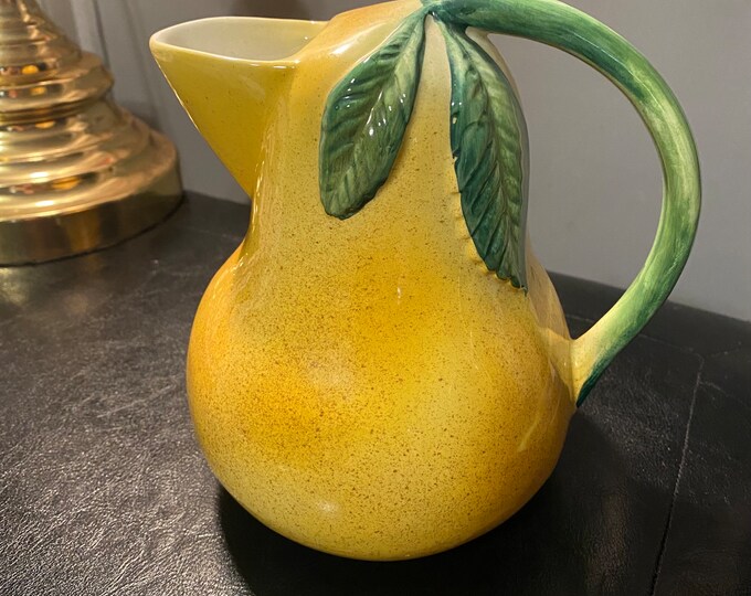 Vintage Italian Pear Pitcher Made in Italy - Etsy