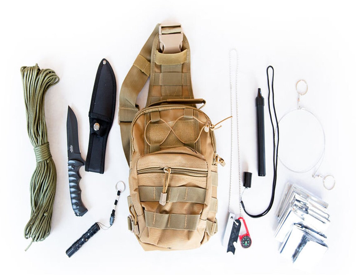 Survival Backpack Kit With Emergency Tactical Gear - Etsy