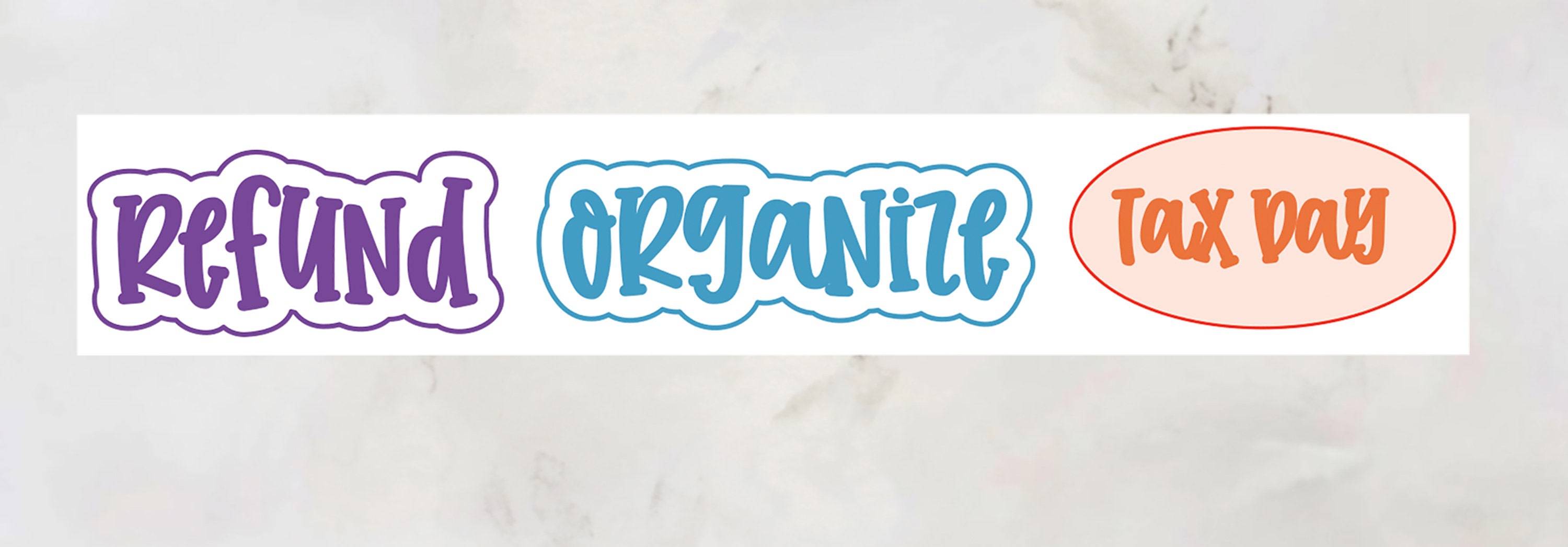 Tax Organization Stickers for Planner, Journal, Budget - Etsy